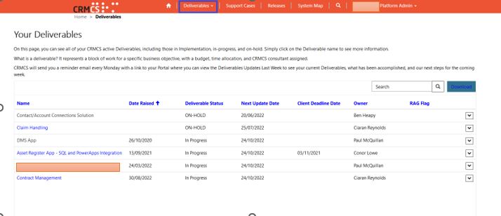A Guide to the CRMCS Deliverable Portal – CRM Consultancy Blog